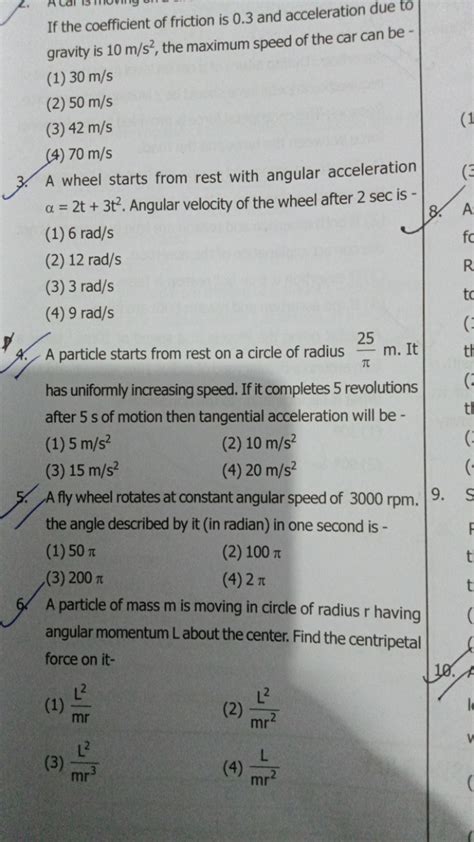 If The Coefficient Of Friction Is 0 3 And Acceleration Due To Gravity Is