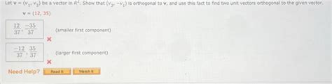 solved let v v1 v2 be a vector in r2 show that v2 −v1
