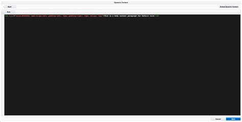 Tool Tip Oracle Eloqua Dynamic Content Relationship One
