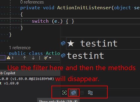 C Hide Inherited Base Object Methods From Intellisense In Visual Studio Stack Overflow