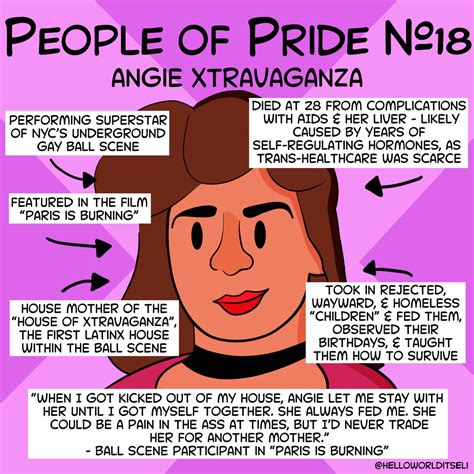 Hello World It S Eli People Of Pride Angie Xtravaganza Despite