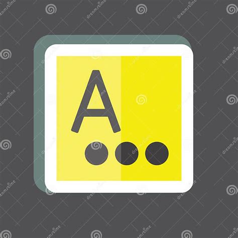 Sticker Language And Input Suitable For Mobile Apps Symbol Simple