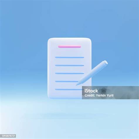 3d 카피 라이팅 쓰기 아이콘 문서 개념과 연필 벡터 일러스트레이션 0명에 대한 스톡 벡터 아트 및 기타 이미지 0명 기사 출판 리스트 Istock