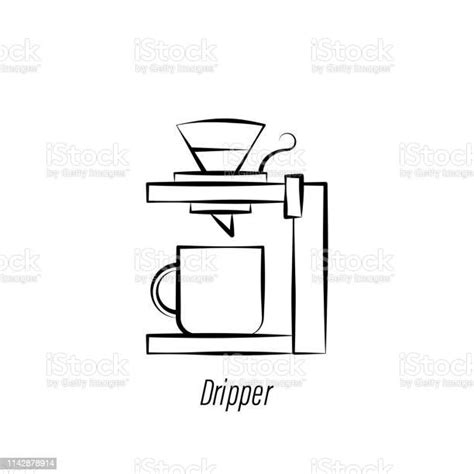 커피 드리블 손 그리기 아이콘입니다 커피 그림 아이콘의 요소입니다 기호와 기호는 웹 로고 모바일 앱 Ui Ux에 사용할 수 있습니다 그리기에 대한 스톡 벡터 아트 및 기타