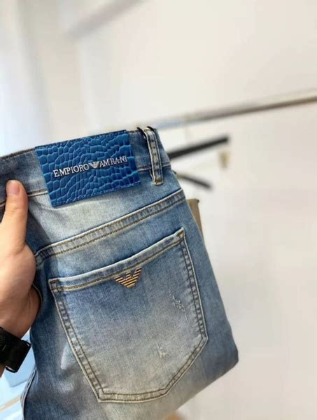 Джинсы Мужской светло синий широкие Деним размер 32 свободный Молния Средняя Вышивка Китай На