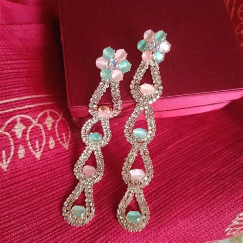 10 Latest Stone And Pearl Earring Design For Women 2025