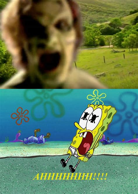 Spongebob Frightened By K Fee Zombie By Wessieboi99 On Deviantart