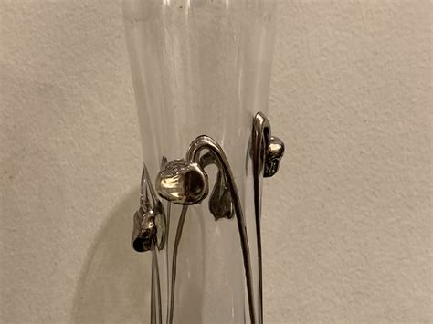 Vintage Wayne Filan Signed 1991 Platinum Overlay Glass Perfume Etsy