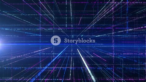 Artificial Intelligence Binary Number String Scrolling Background Moment Stock Image Sbi