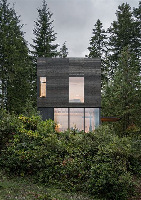 Little House By Mw Works Sits On Bluff Overlooking Washingtons Puget Sound