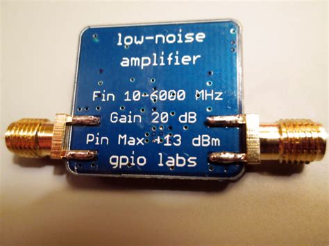 low noise amplifier 10 6000 mhz gain 20 db from gpio on tindie