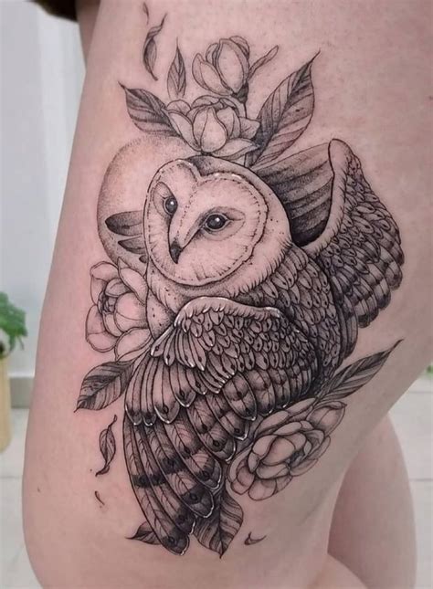 Corujas 21 Tatuagens Femininas Cheias De Mistério 123 Tatuagens