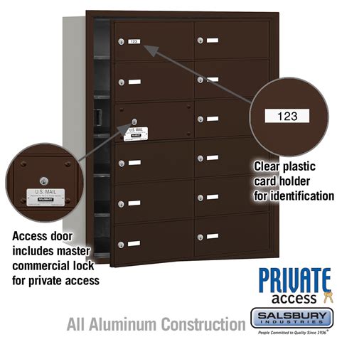 4b Horizontal Mailbox Includes Master Commercial Lock 12 B Doors