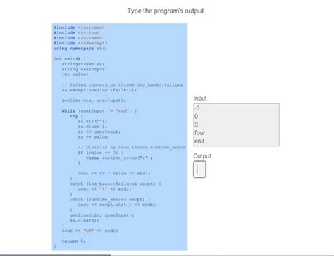 Solved Type the program's output | Chegg.com