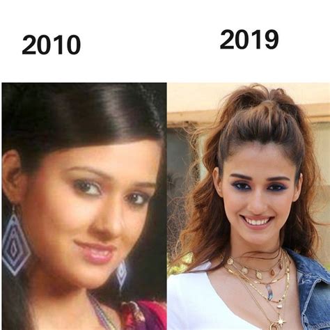 Disha Patani Before And After Haircuts Straight Hair Straight Hairstyles Hair Cuts