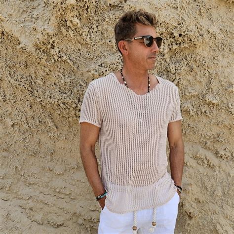 Mens See Through T Shirt Etsy