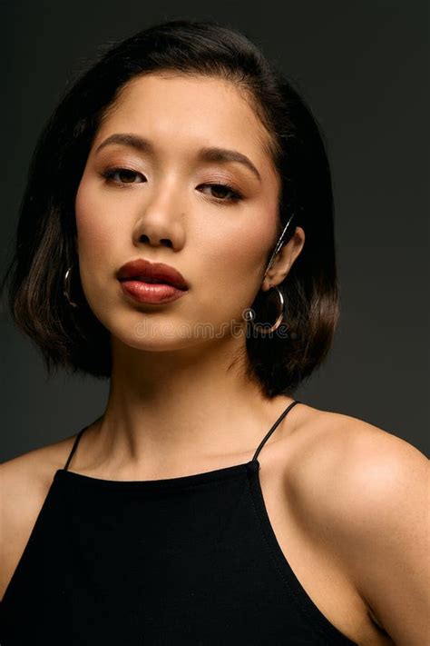 Stylish Young Woman With Elegant Makeup Stock Image Image Of Fashion