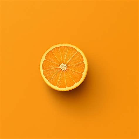 Orange Simple Background Premium Ai Generated Image