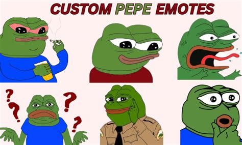 Draw Custom Pepe The Frog Emotes Pepe Twitch Emotes In 24hrs By Willwatson1 Fiverr