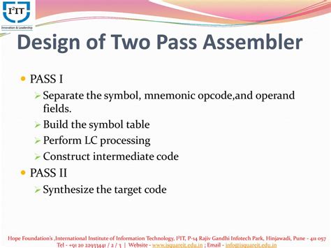 pass structure of assembler ppt download