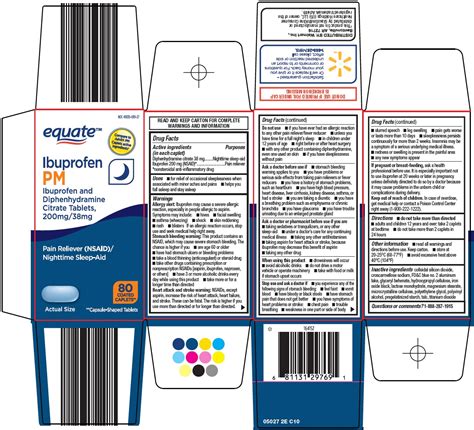 Equate Ibuprofen Pm Details From The Fda Via