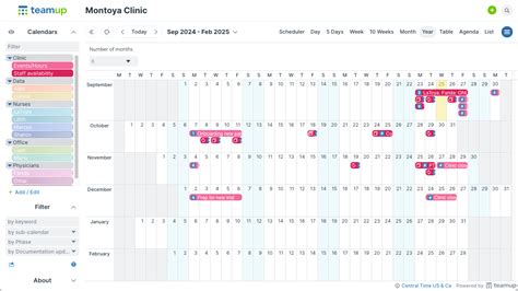 Calendar Template For Clinical Trials Research Teams