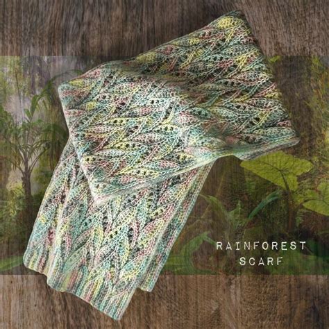 Rainforest Scarf Crochet Pattern By Liudmyla Hefny Malabrigo Rios