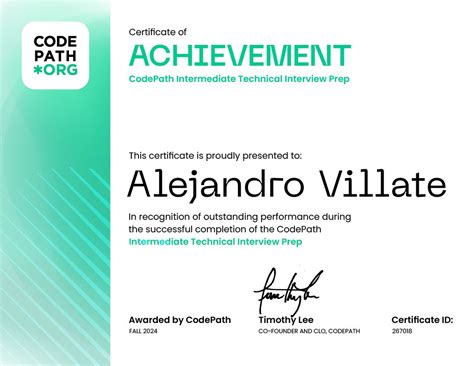 Alejandro Villate On Linkedin Codepath Technicalinterviewprep