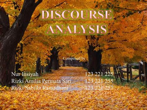 discourse analysis intro to linguistics pptx