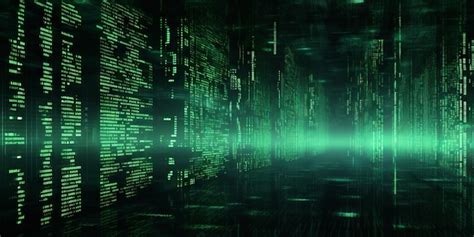 Get Lost In The Energetic Depths Of Green Matrix Code Generative Ai Premium Ai Generated Image