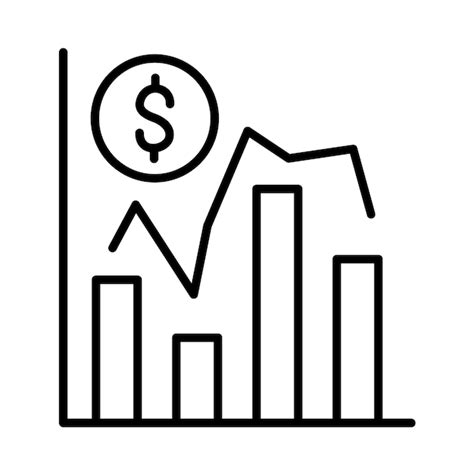 Premium Vector Graph Line Illustration