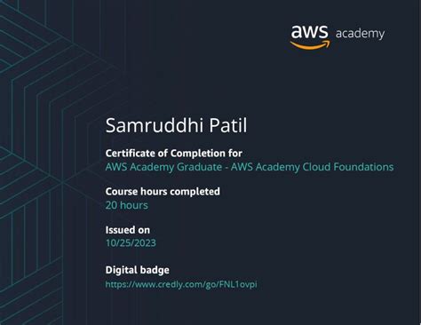 Samruddhi Patil On Linkedin Aws Cloudcomputing Awsacademy