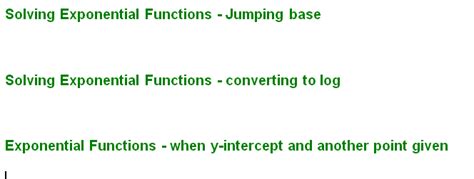 Exponential And Logarithmetic Relations Algebra2