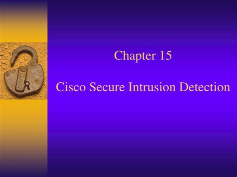 PPT Chapter Cisco Secure Intrusion Detection PowerPoint Presentation ID