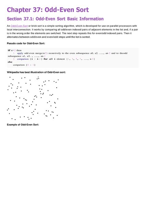 Algorithms If N Then Apply Odd Even Merge N Recursively To The Even Subsequence