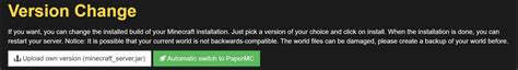 PaperMC Minecraft NITRADO