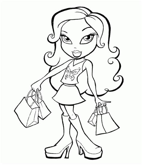 Bratz Mermaid Coloring Pages