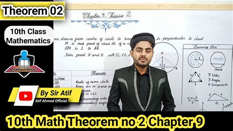 Theorem 9 2 Class 10 10th Class Math Solution Ch 9 Theorem No 2