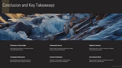 Conclusion And Key Takeaways Cloud Seeding Ppt Example St Ai Ss Ppt Example