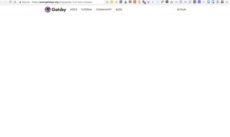 Gatsby Website Not Showing Up In Chrome · Issue 1189 · Gatsbyjsgatsby