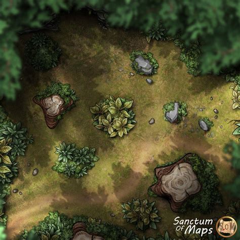 Forest Path Battle Map Dnd Battle Map Dandd Battlemap Dungeons And Dragons 5e Roll20