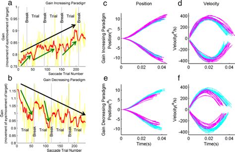 Example Of Saccade Adaptation In A Healthy Subject During Download