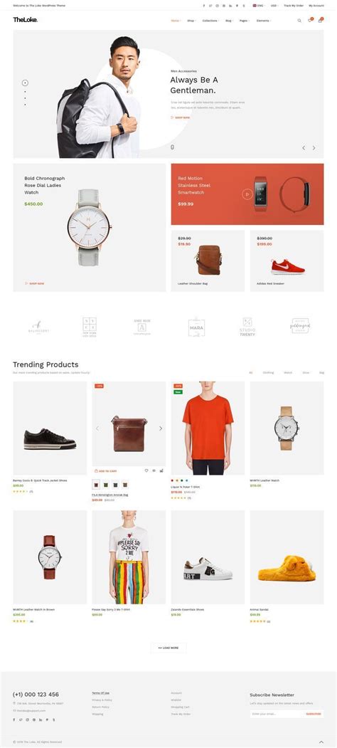 TheLoke Clean Modern Multi Purpose ECommerce PSD Website Template PSD Files