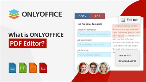 Onlyoffice Docs Pdf Editor Youtube