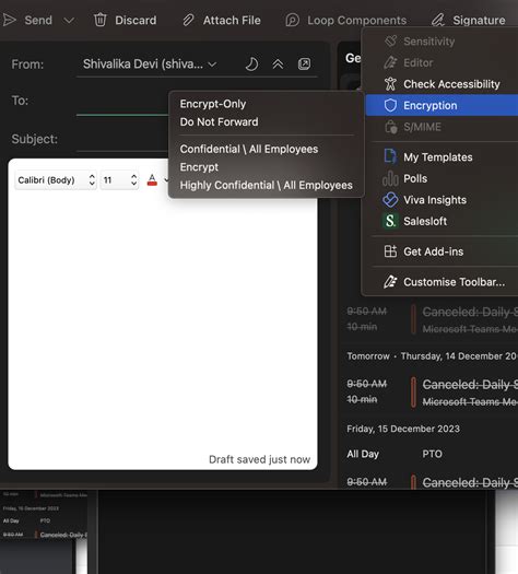 I Can Send The Email Through Outlook With Encryption Donot Forward And Encrypt Now I Want To