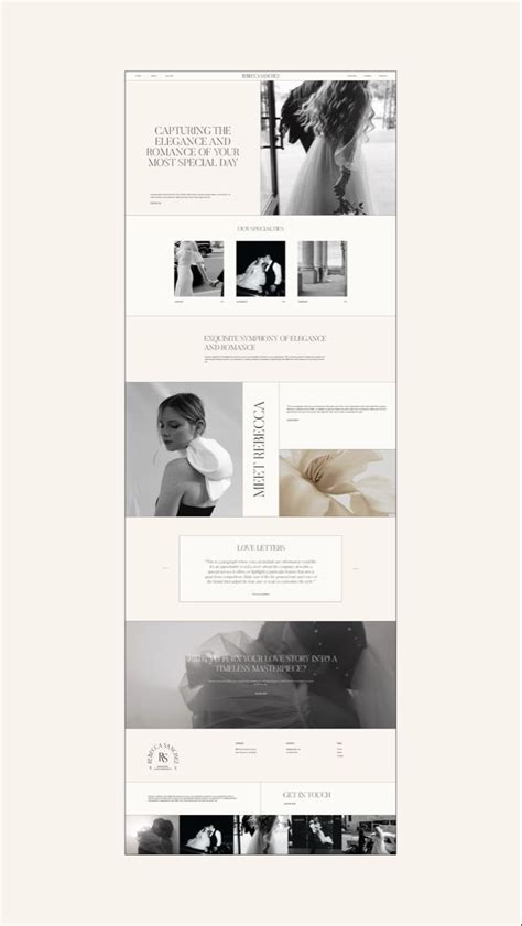 minimal soft elegant website design elegant website design wedding website design website