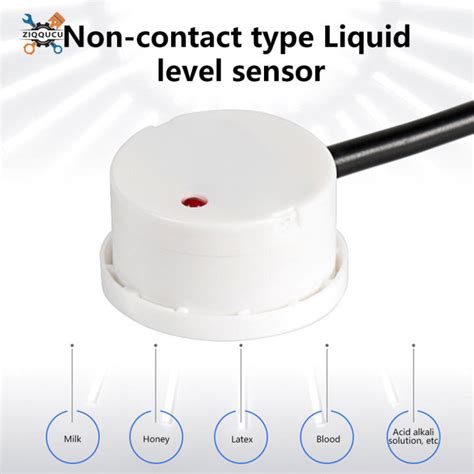 Ziqqucu Non Contact Liquid Level Sensor Contactless Water Tank Water Level Sensor For Tank Water