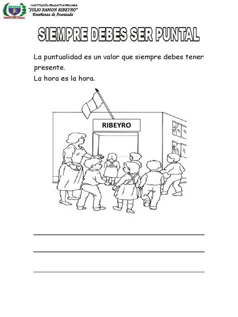 Actividades De Puntualidad Para Niños Pdf