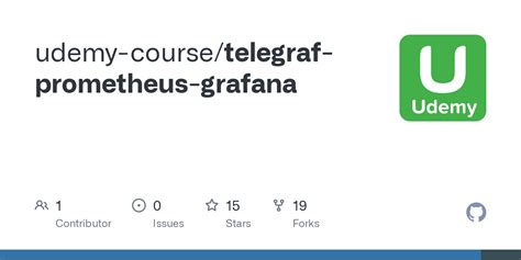 GitHub Udemy Course Telegraf Prometheus Grafana