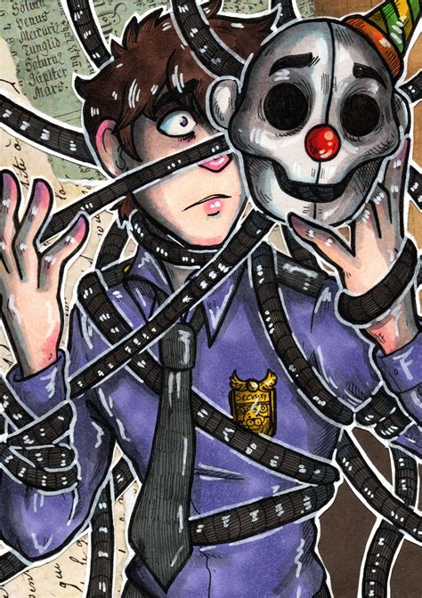 Fnaf Michael Afton 5x7in Art Print Etsy Uk